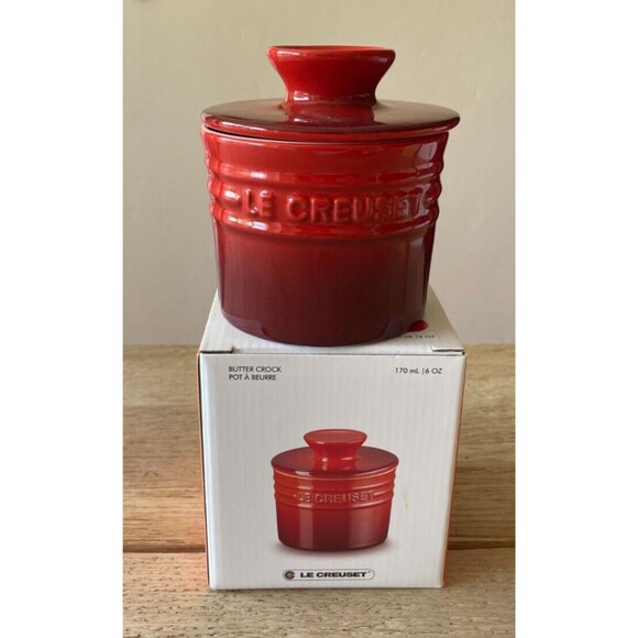 Le Creuset | Kitchen | New Le Creuset Stoneware 6oz7ml Butter Crock ...